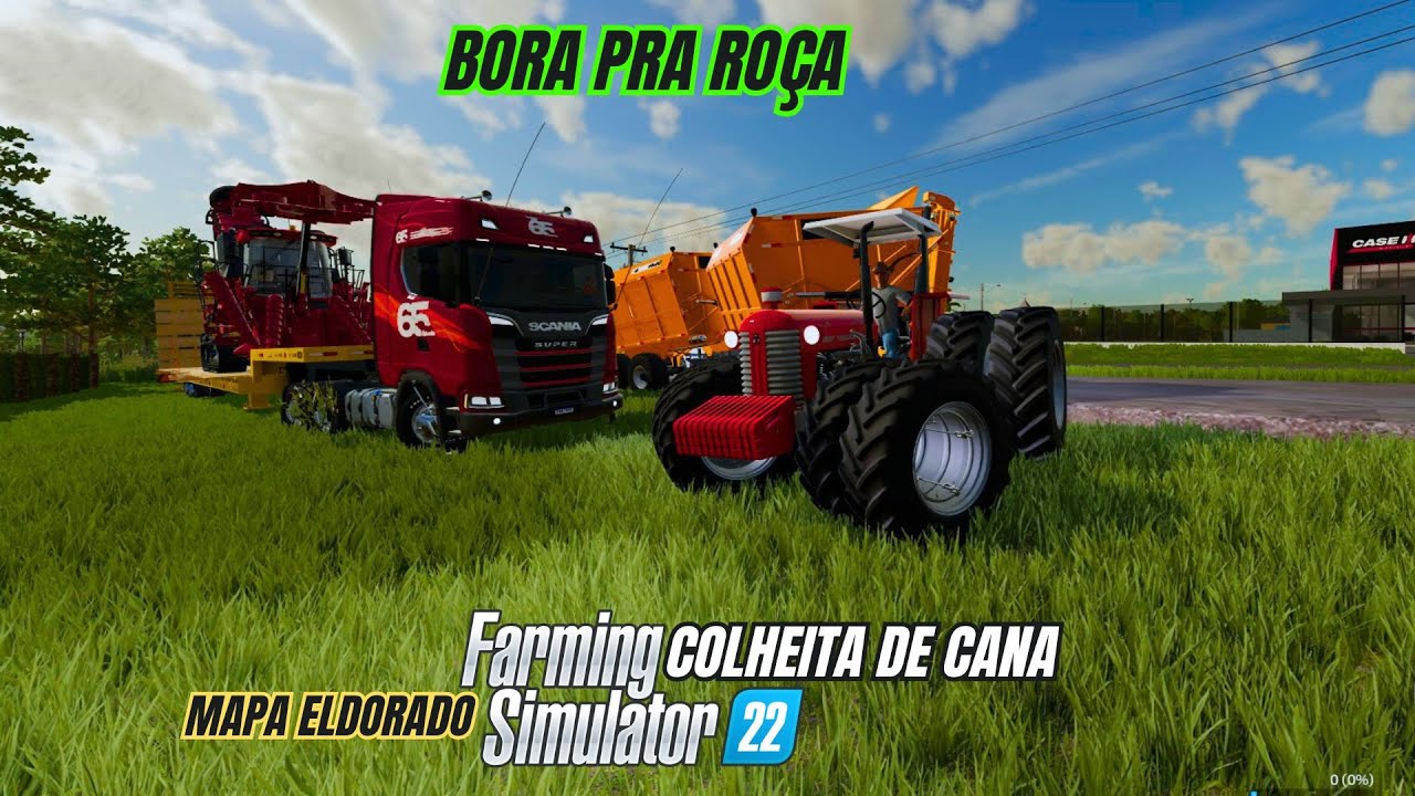 FARMING SIMULATOR 22 🚜(💥MAPA ELDORADO BORA COLHER CANA DE AÇUCAR ...