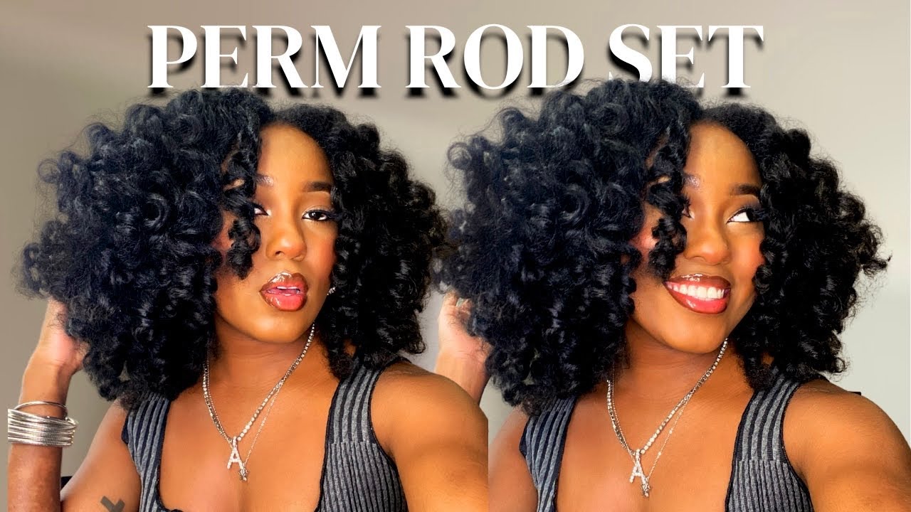 WASH DAY pt. 2🧖🏽‍♀️: TRYING A PERM ROD SET ON MY TYPE 4 NATURAL HAIR 🪮🦁 ...