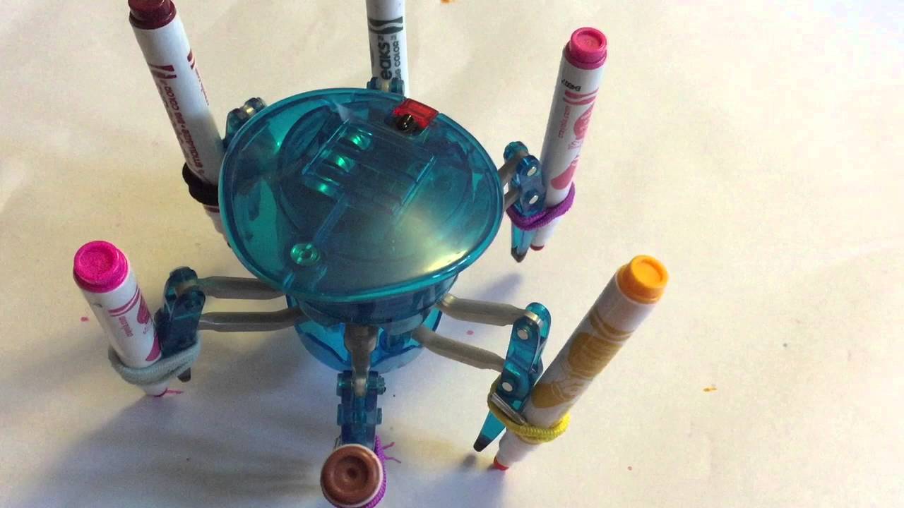 Drawing with a Hexbug Spider - YouTube