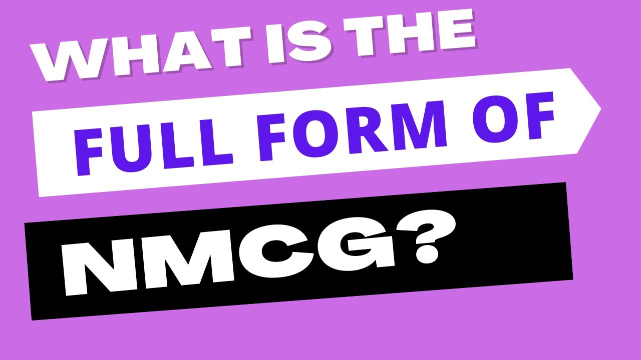 NMCG FULL FORM PART (968) - YouTube