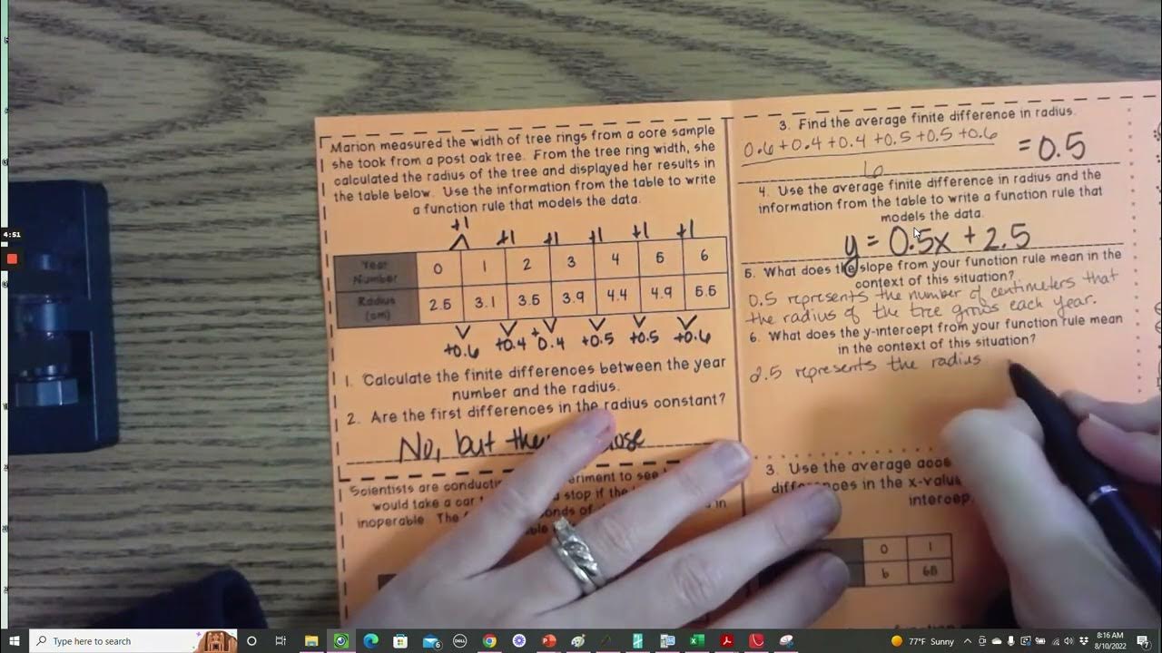 2.9 Linear Functions from Average Finite Differences - YouTube