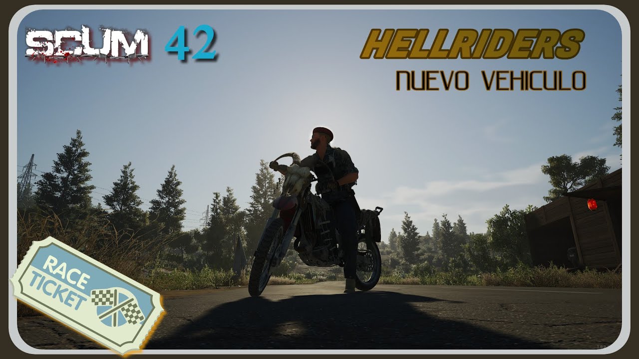 SCUM #42 HELLRIDERS NUEVO VEHICULO 🏍 - YouTube