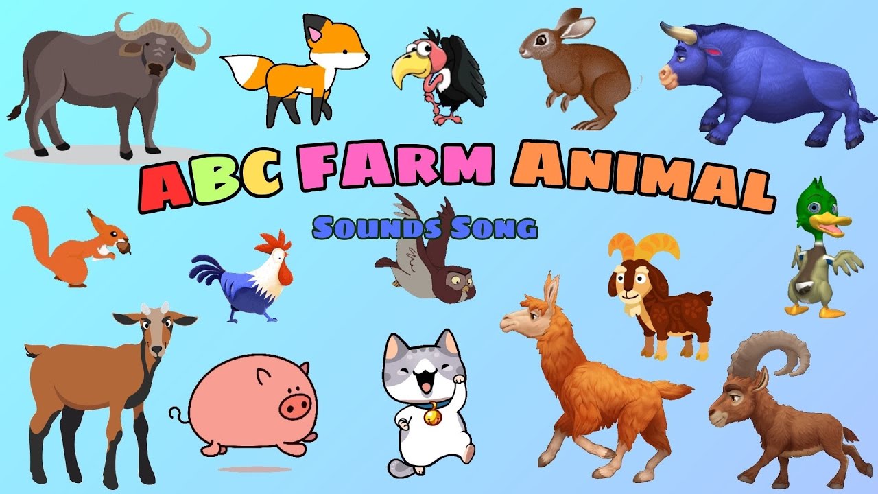ABC Farm Animal Sounds Song | Phonics Sounds Of Alphabet | Nursery ...