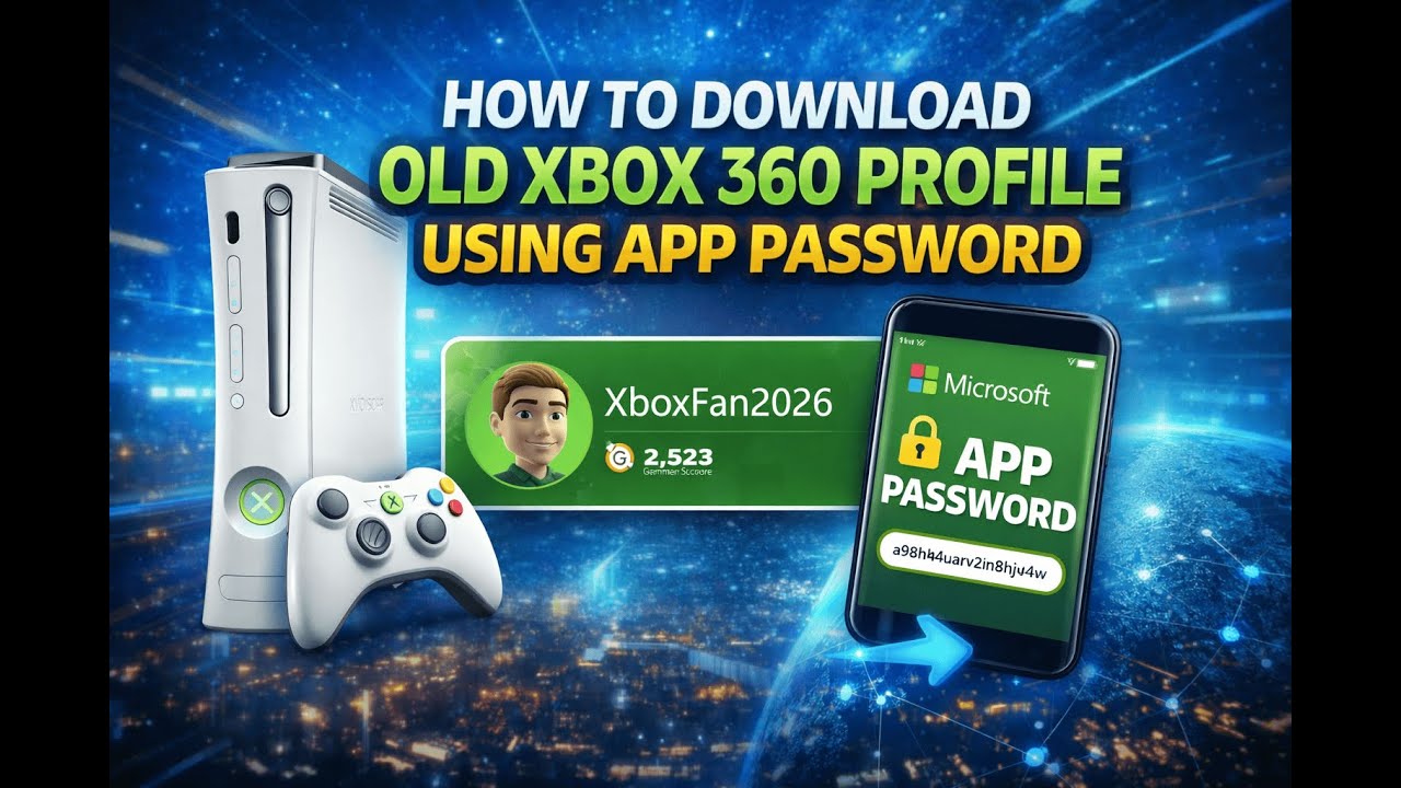 🎮 How to Download an Old Xbox 360 Profile Using an App Password ...