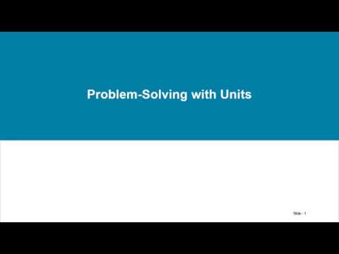 Problem Solving with Unit Conversions - YouTube