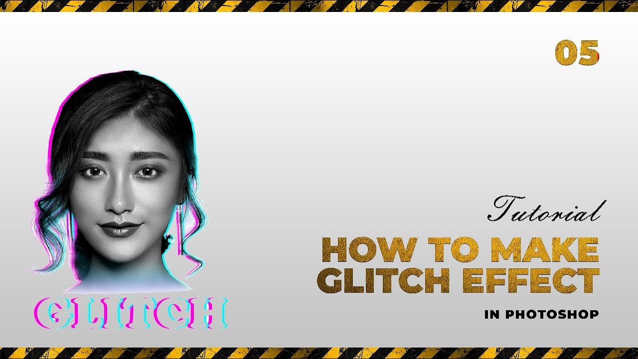 GLITCH EFFECT I PHOTOSHOP TUTORIAL - YouTube