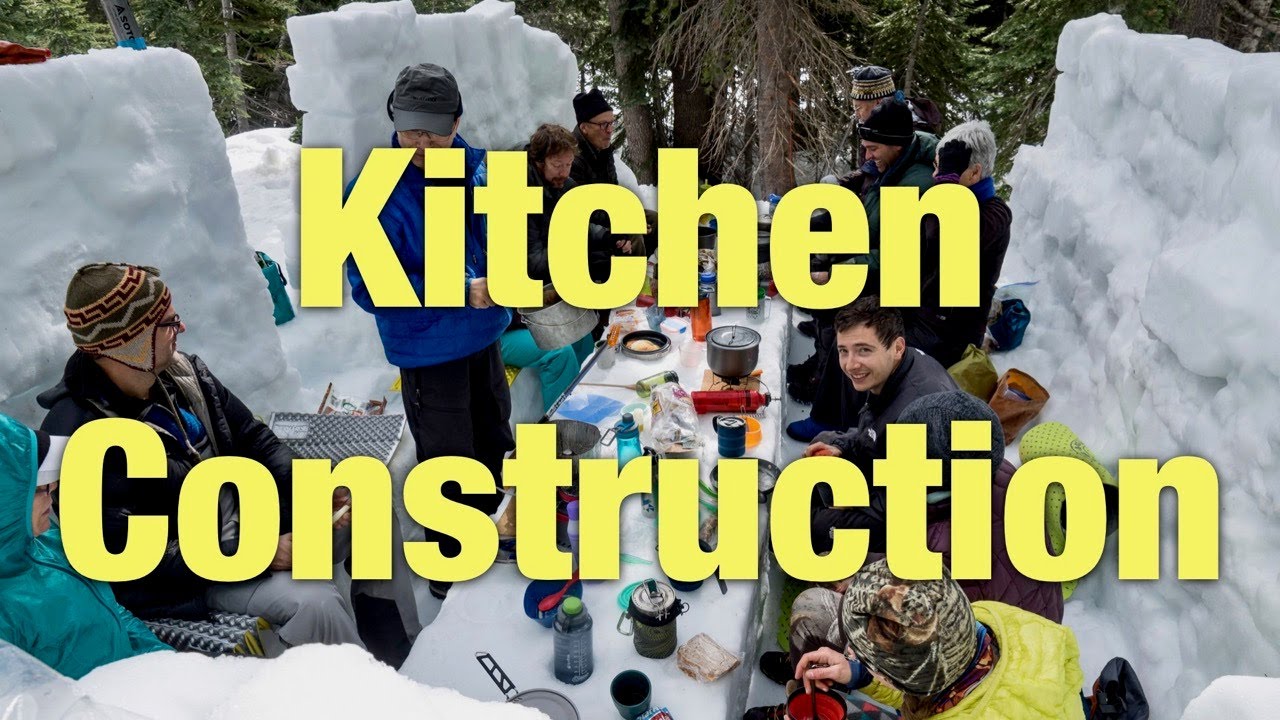 How to build a snow kitchen, step-by-step - YouTube