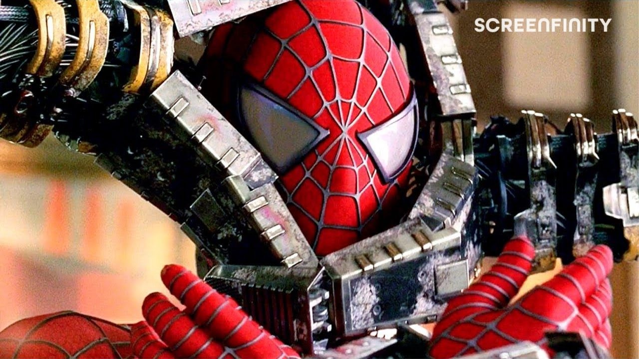 Spider-Man And Doc Ock's Bank Brawl | Spider-Man 2 (2004 ...