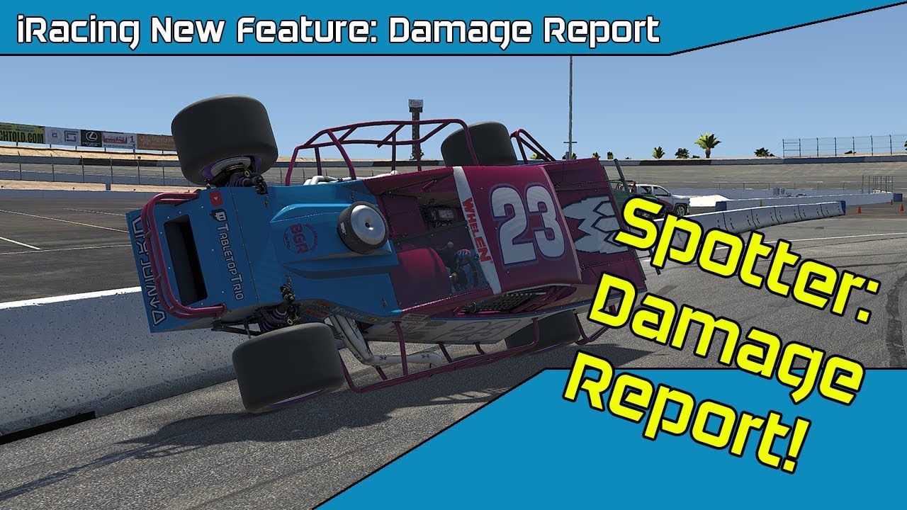iRacing New Content - Spotter Damage Report - YouTube