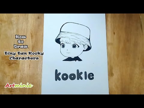 How to Draw Tiny Tan Kooky Characters Easily - YouTube