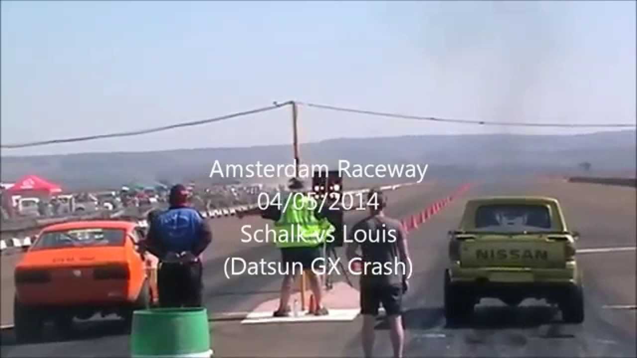 Schalk's 12.6 second run vs Louis (Datsun GX Crash) - YouTube