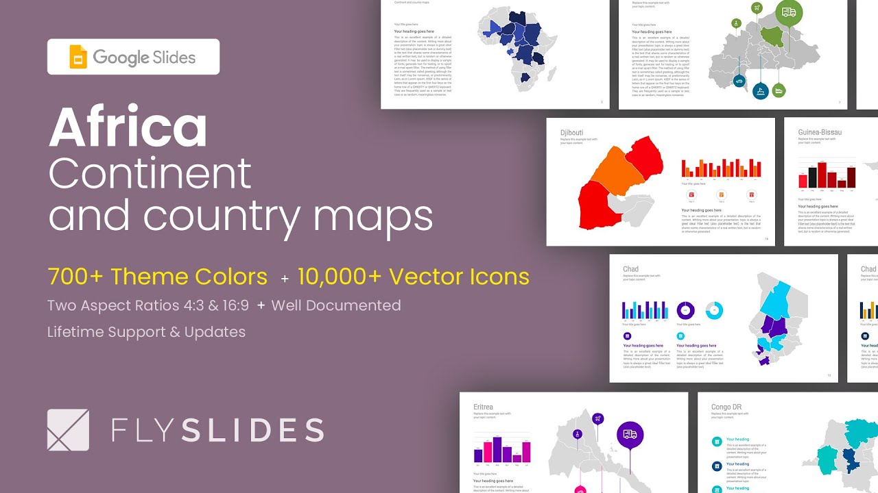 Best Africa Continent and Country Maps Google Slides Template (Theme ...