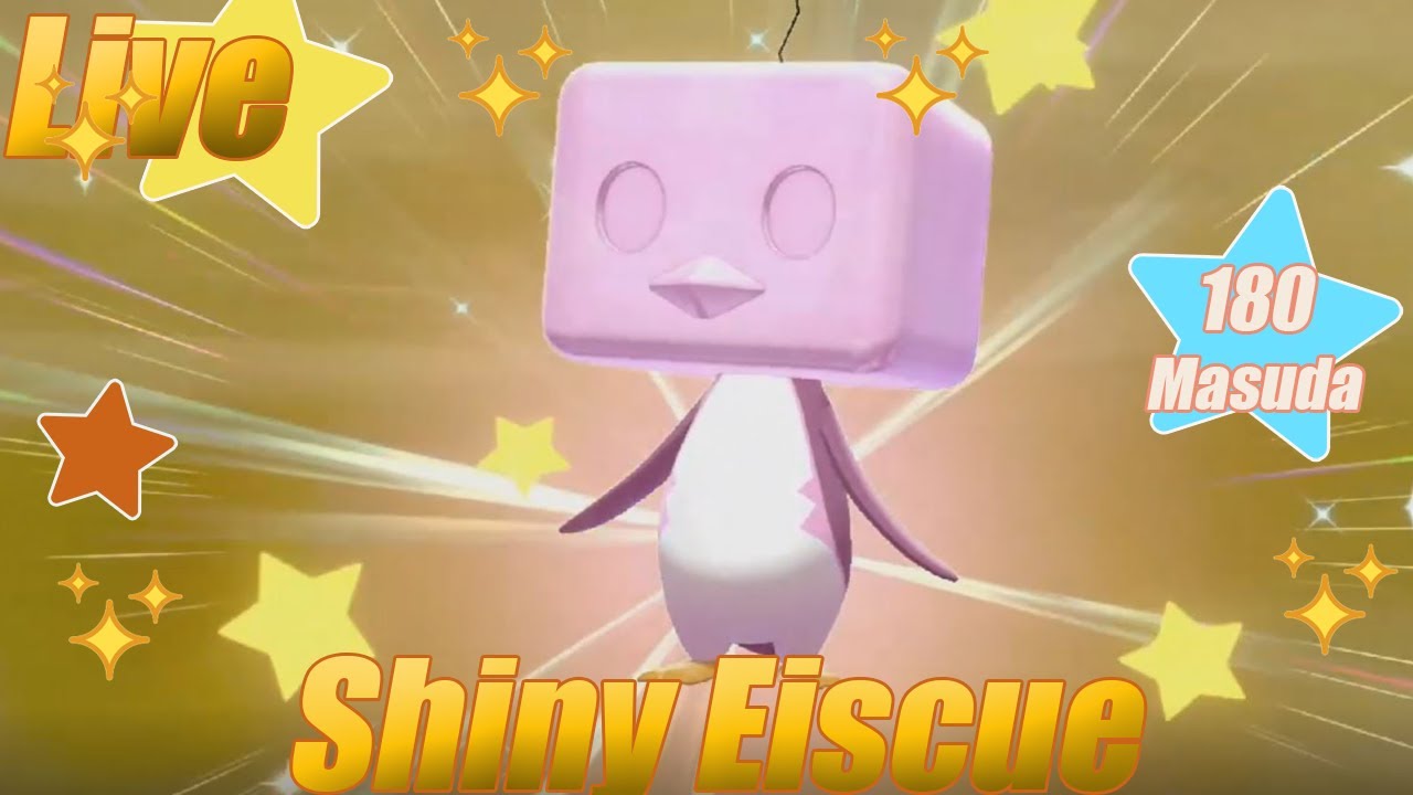 Live Shiny Eiscue - 180 Masuda Method eggs - Pokemon Shield - YouTube