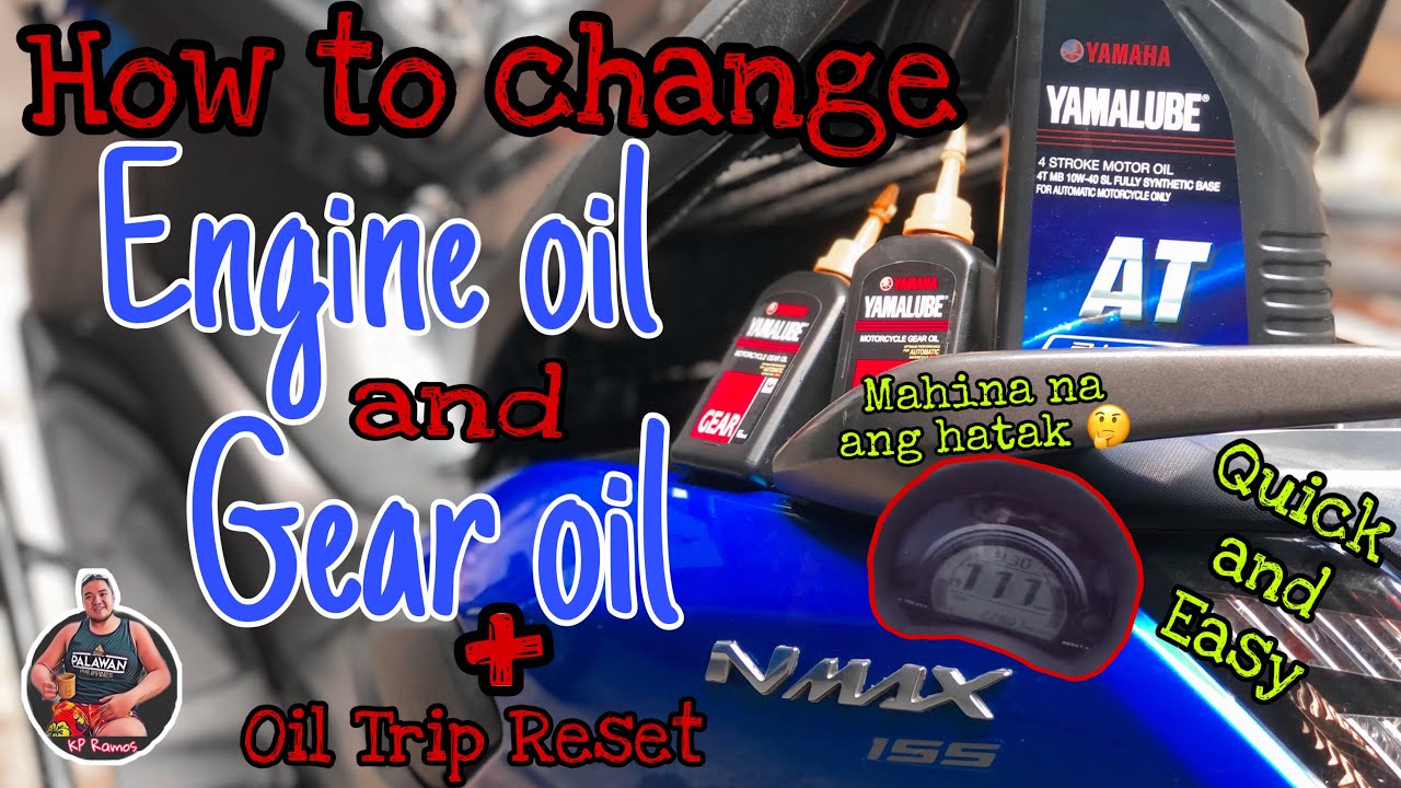 HOW TO CHANGE OIL YAHAMA NMAX 155 ? | Gear oil | Engine oil | DiY - YouTube