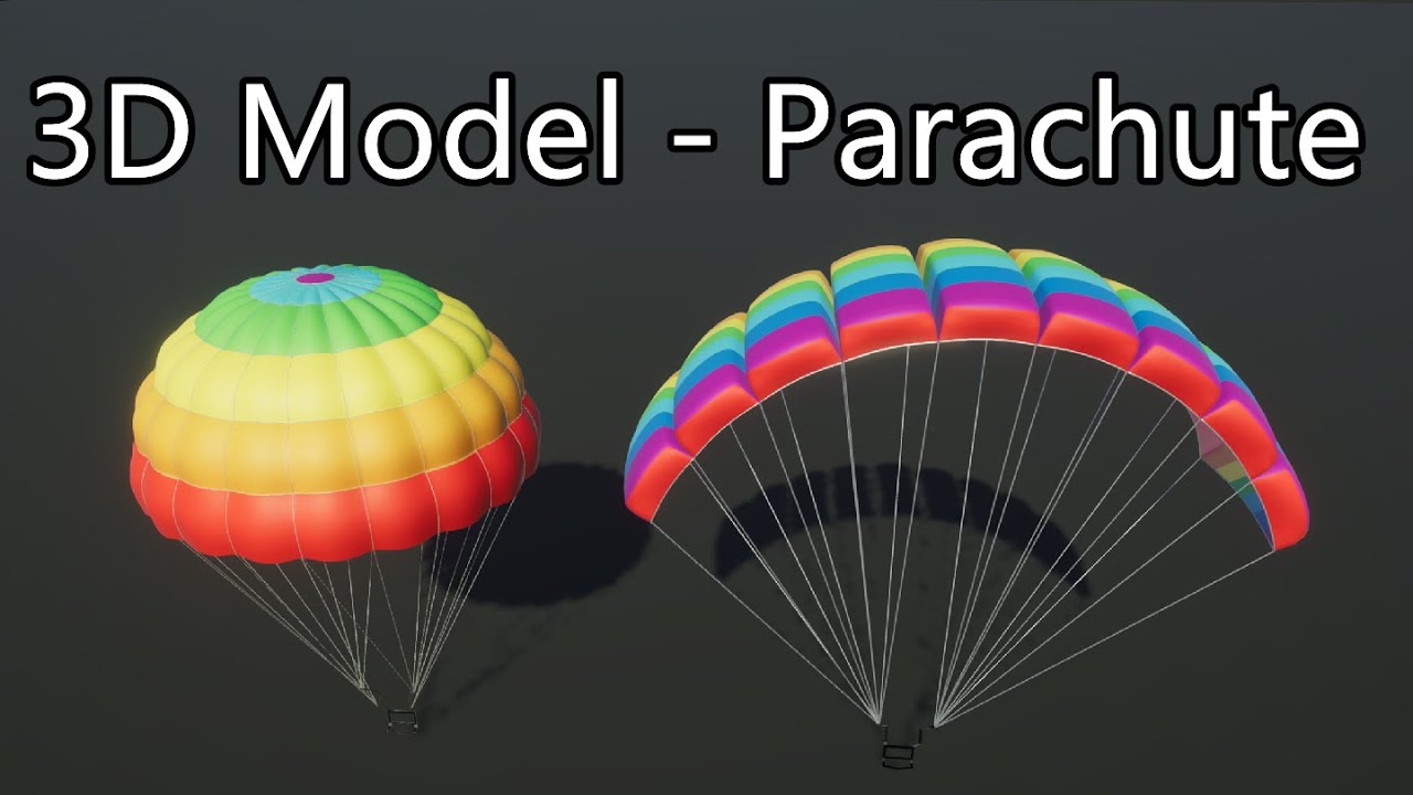3D Model - Parachute - Downloadable - YouTube