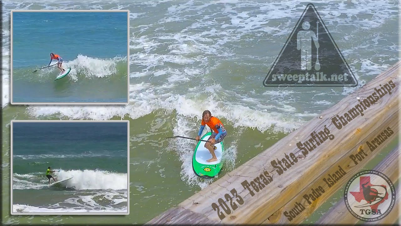 2023 TGSA Texas State Surfing Championship SUP Heat (LIVE MIC SUP ...
