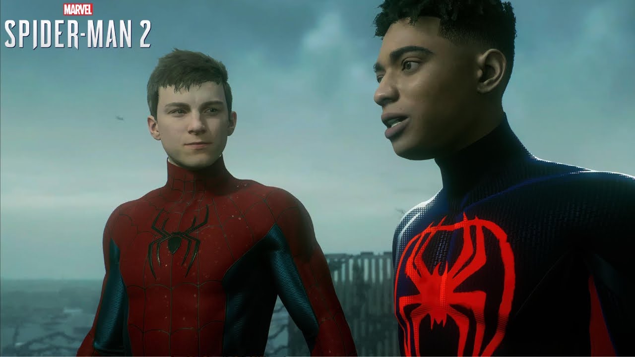 ATSV Miles Shows MCU Peter His New Suit - Marvel's Spider-Man 2 (4K ...