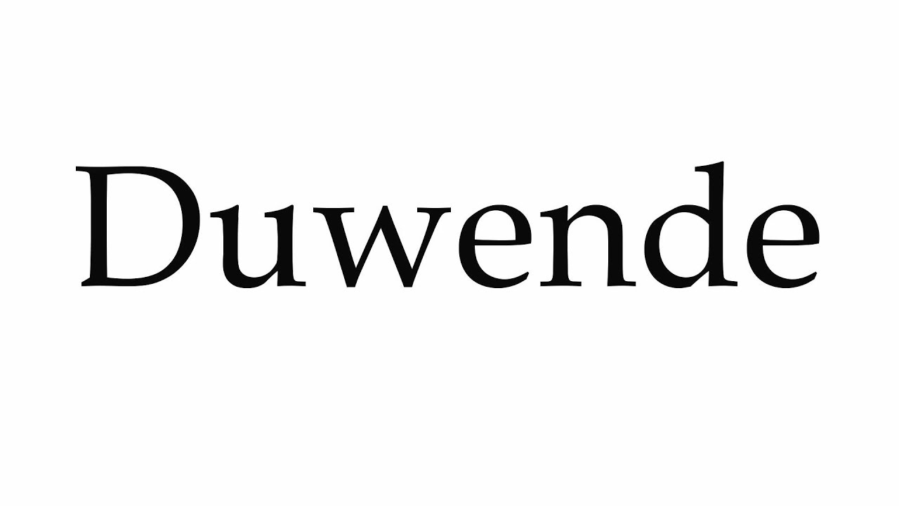 How to Pronounce Duwende - YouTube