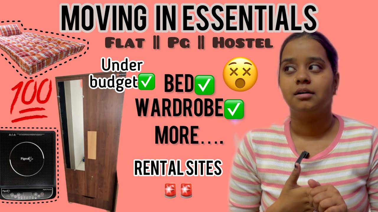 “Dont know what essentials to take for **Moving in😭** to a new flat ,pg ...