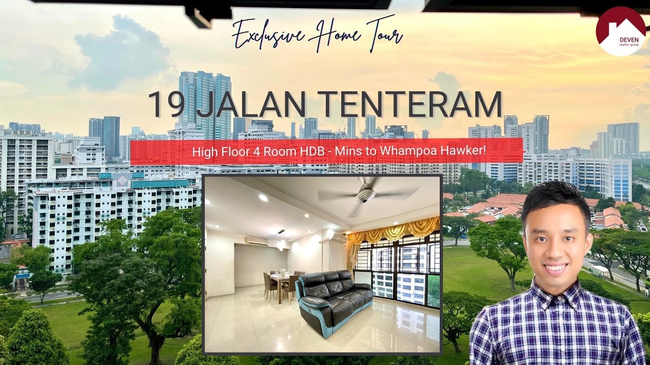 19 Jalan Tenteram Great View Corner Unit 4 Room HDB Home Tour ($550,000 ...