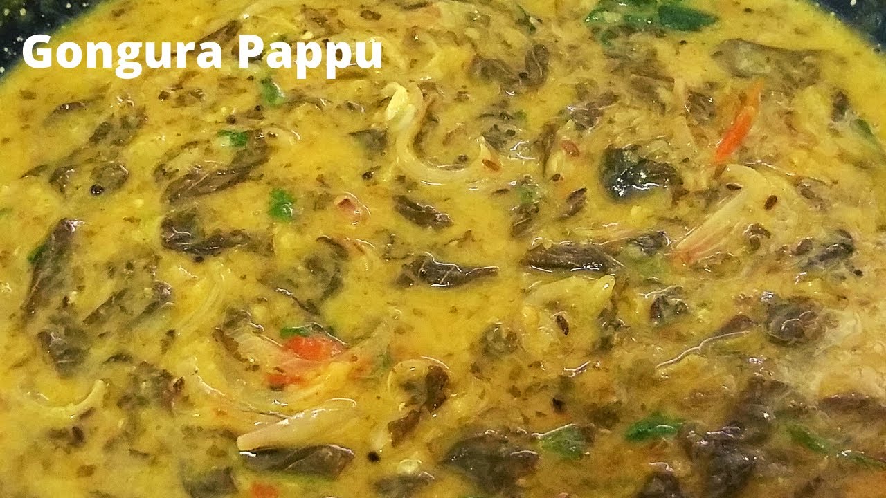 Gongura Pappu | Gongura Recipe | How to make Gongura Pappu in telugu ...