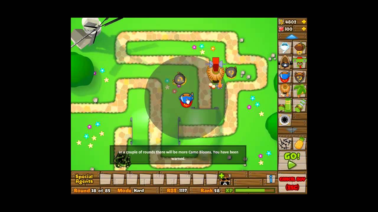 BTD5 - Bloons Tower Defense - Monkey Lane Walkthrough - Hard NLL - YouTube