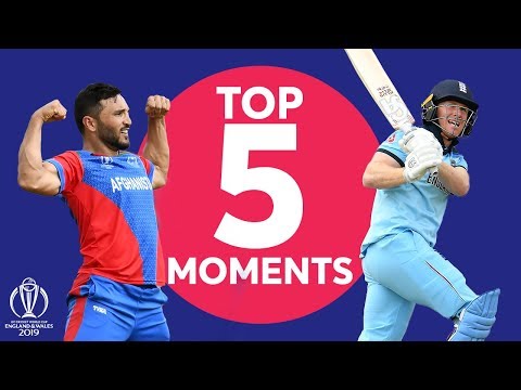 Gulbadin Naib? Morgan? | England vs Afghanistan - Top 5 Moments | ICC Cricket World Cup 2019