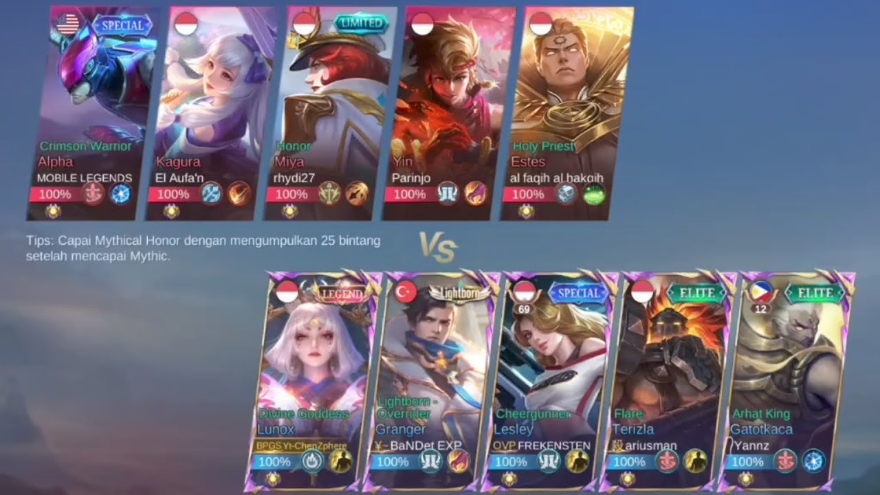 Rank Mythic Grading Otw Buka Bintang l Mobile Legends - YouTube