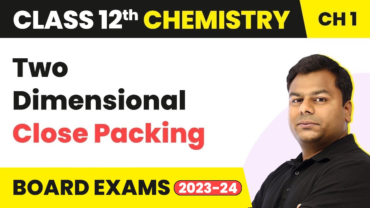Two Dimensional Close Packing - Solid State | Class 12 Chemistry ...