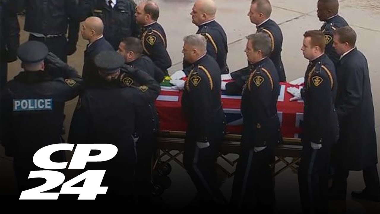 Procession for OPP Const. Greg Pierzchala - YouTube