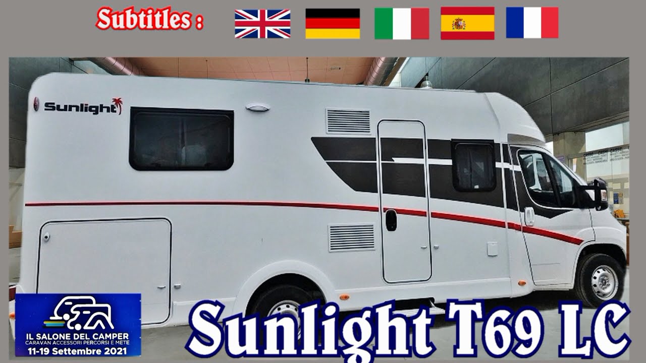 Low Profile Sunlight T69 LC - Parma 2021 - Salone del Camper (16) - YouTube