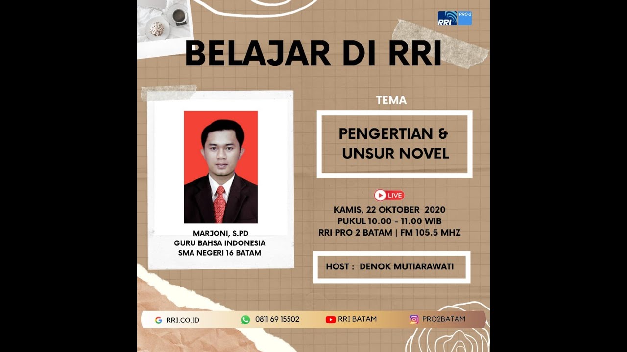 BELAJAR DI RRI, PRO 2 RRI BATAM - YouTube