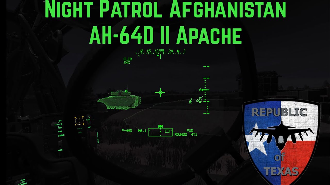 DCS World | AH-64D Apache Night Patrol | Server Play - YouTube