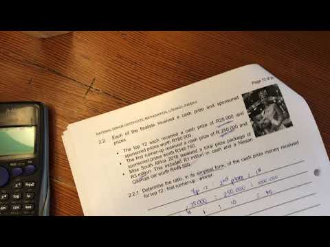 Maths Lit - Paper 2 Nov 2019 (Q2.2 - ratios & percentages) - YouTube