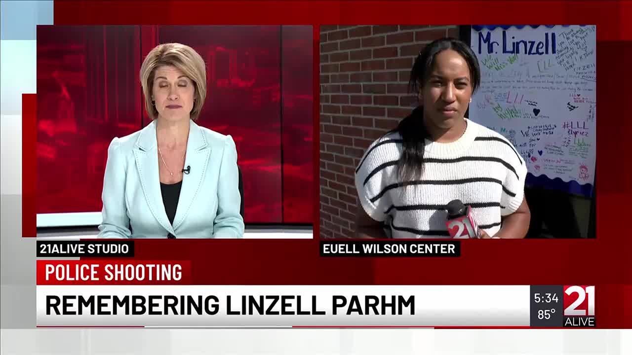 POLICE SHOOTING: Ty Simmons of Linzell Parhm react following the news ...