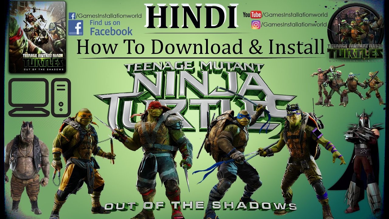 How to Install TMNT Out of the shadows Game - YouTube