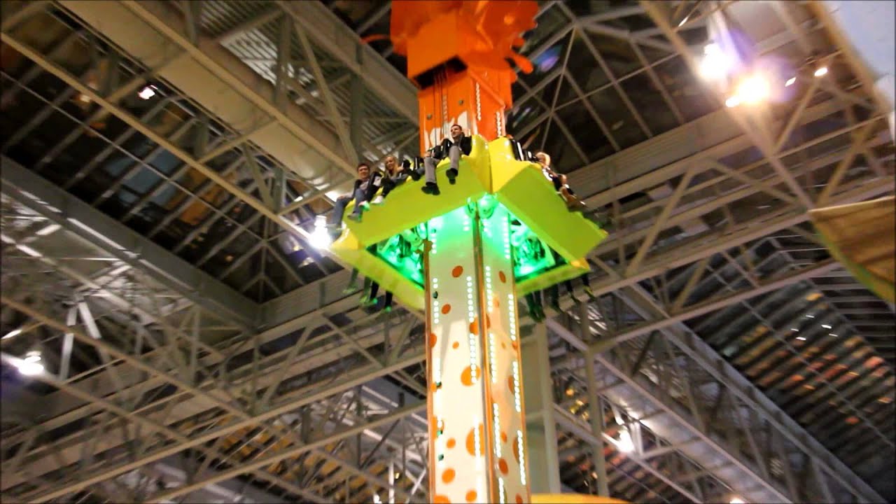 Mall of America , riding power tower Nickelodeon Universe Thrill - YouTube