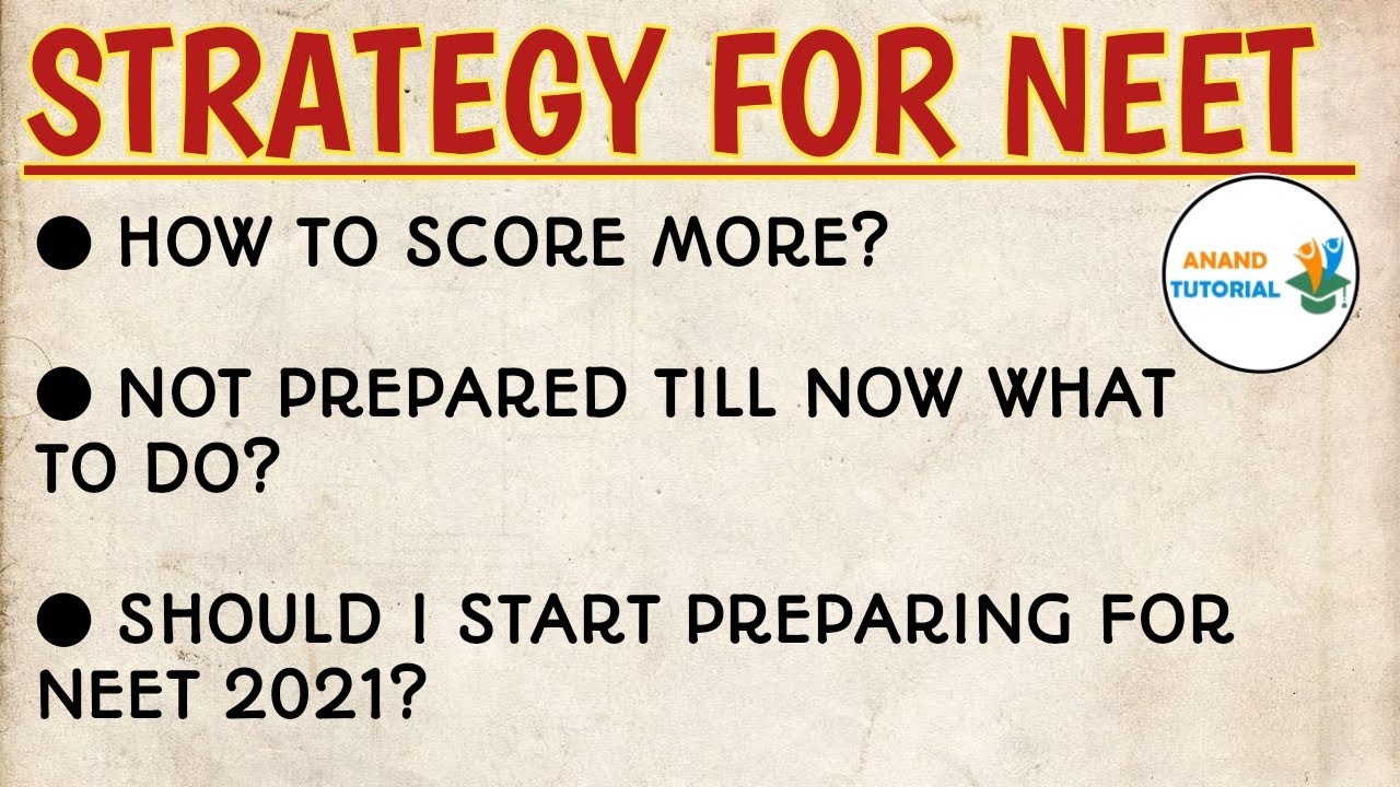 STRATEGY FOR NEET 2020 - YouTube