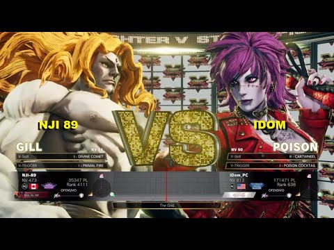 SFV - Pro Player - NJI-89 (GILL x POISON) iDom_PC - Street Fighter 5 ...