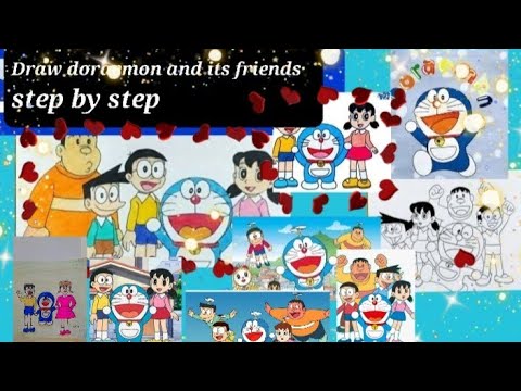 draw doraemon and its friends| #doraemon #friends - YouTube