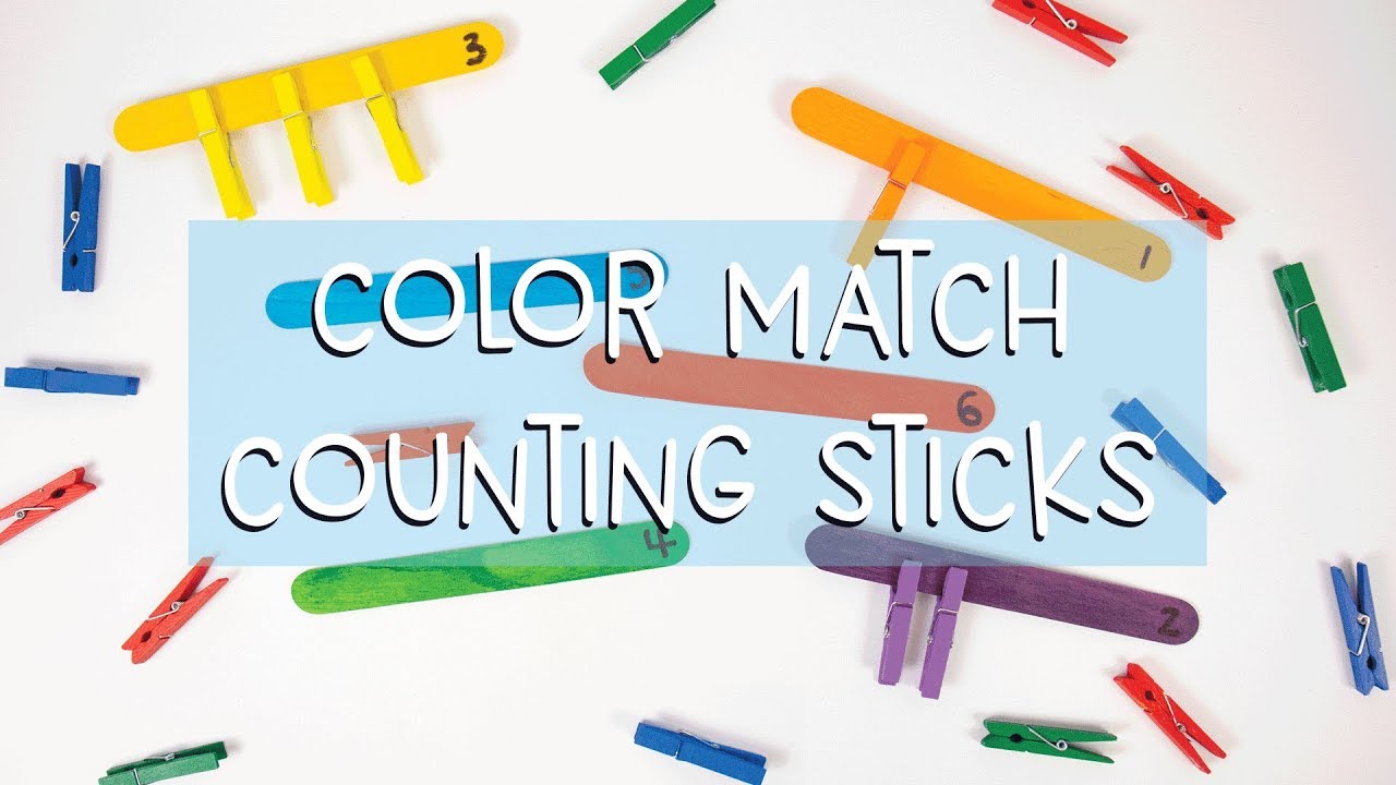Color Match Counting Sticks - YouTube
