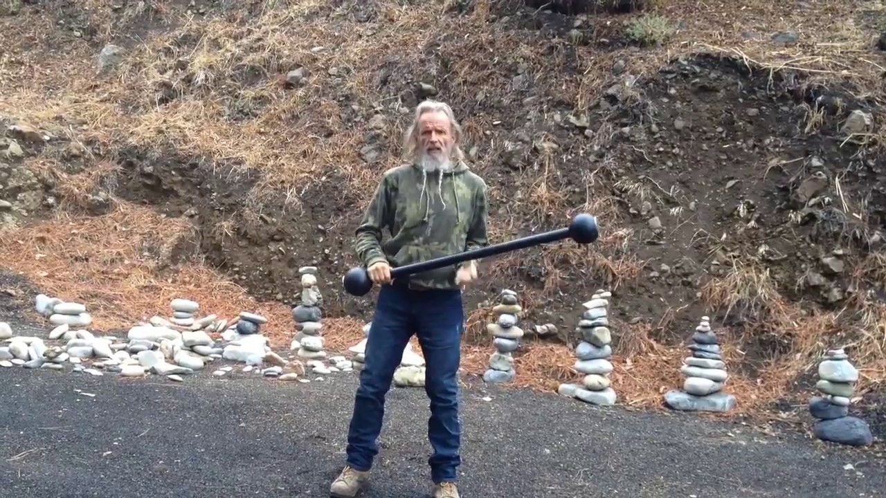 Strongergrip Shot Loaded Mace/Barbell Old School Unconventional Moves ...