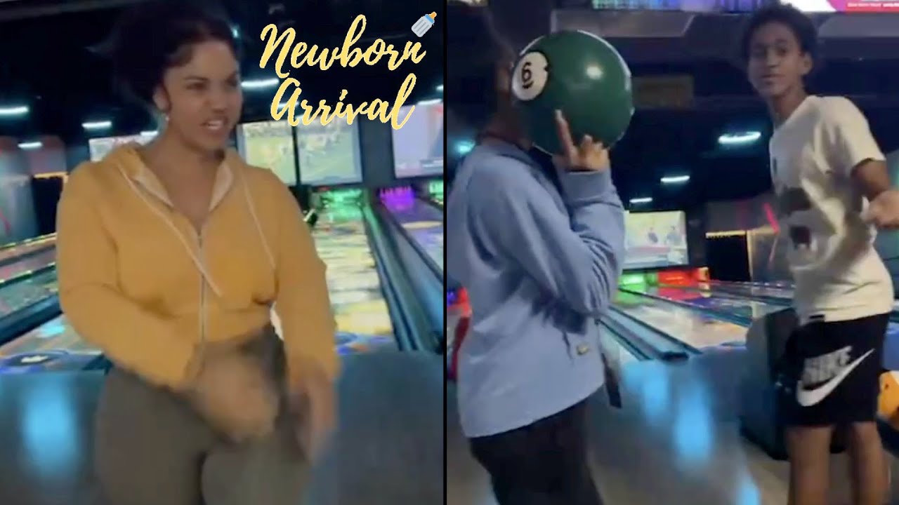 Rapper Renni Rucci Takes Her Teenage Kids Bowling During Holiday Break ...