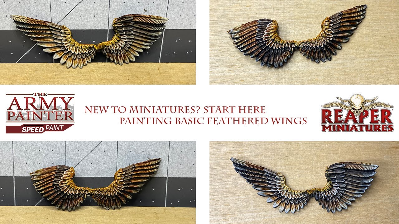 Beginner's Guide to Miniatures: Basic Feathered Wings - YouTube