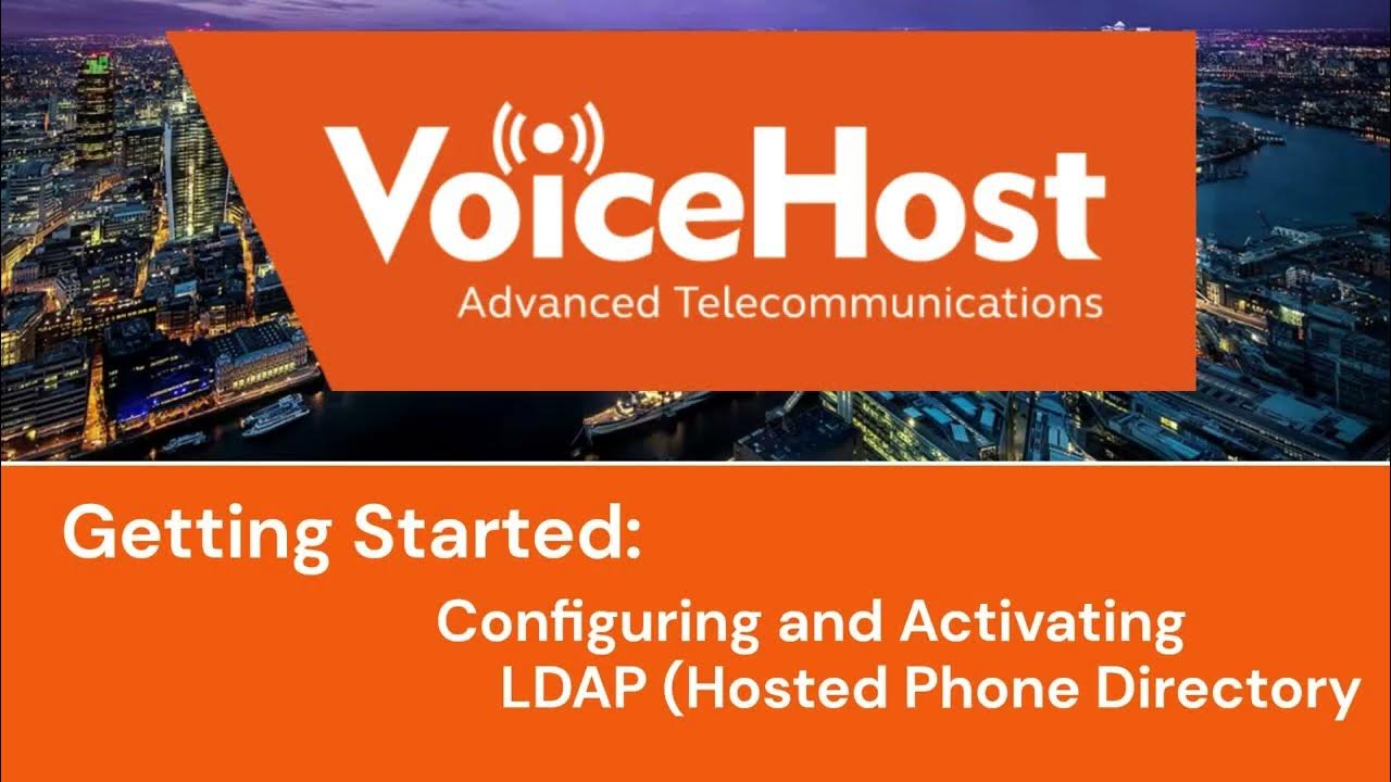 Configuring and activating LDAP (Hosted Phone Directory) - YouTube