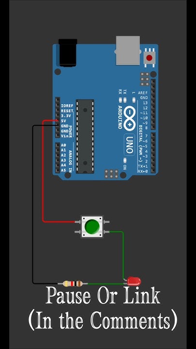 Press a Button, Light Up an LED! | Easy Arduino Project 🔘💡#arduino #electronics #shorts - YouTube