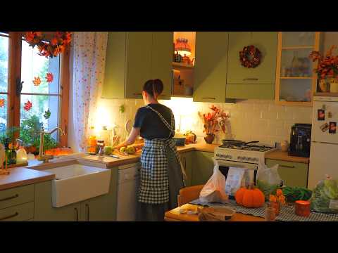 Autunno piovoso in casa 🍂 Cucito e torta di mele | Cottagecore