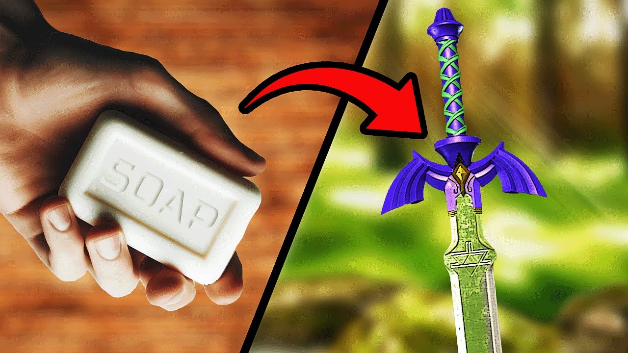 I Carved the Master Sword out of Soap - YouTube