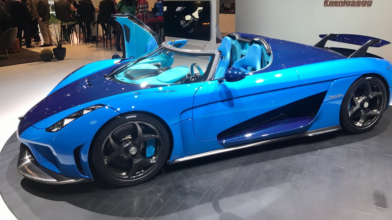 Blue Carbon Koenigsegg Regera d’Elegance (4K) - Supercars DD - YouTube