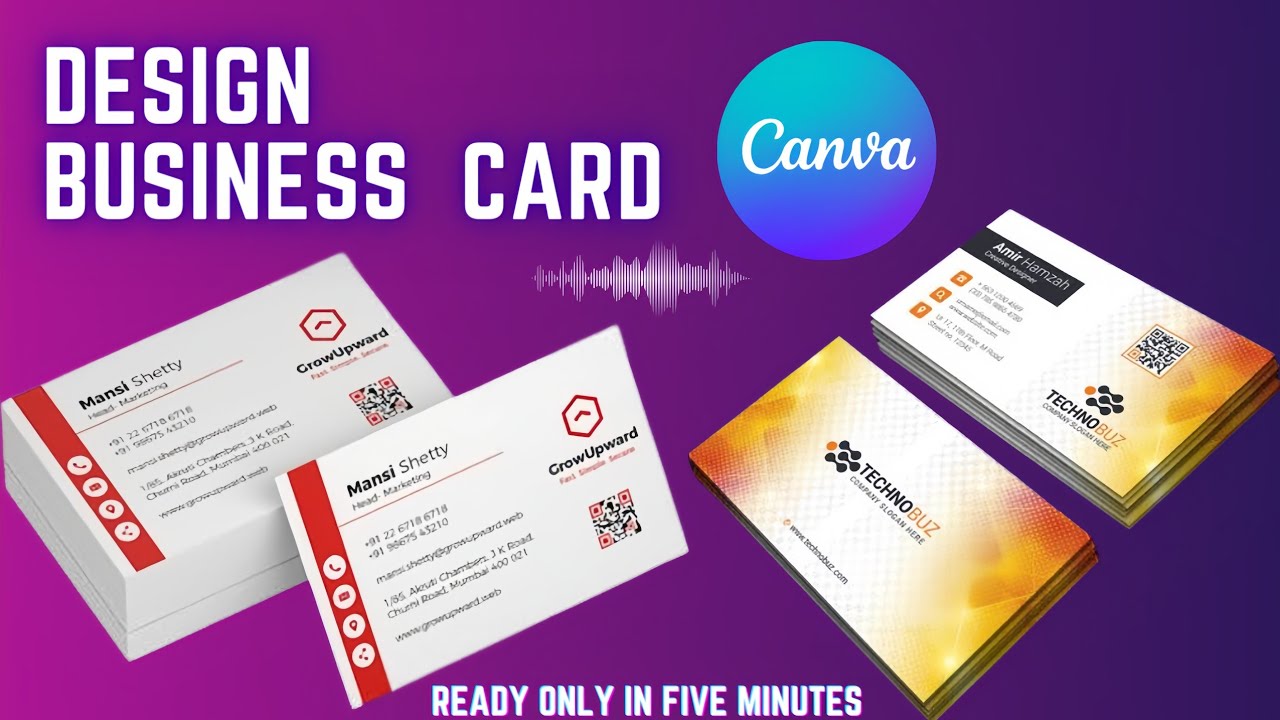 How to make Business Cards in Canva |Business card design | Visiting ...